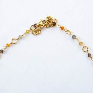 Technibond | Jewelry | Dainty Feminine Multicolor Stone Beaded Necklace ...